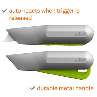 Slice Auto-Retractable Metal Squeeze Knife | Safety Knives & Cutters ...