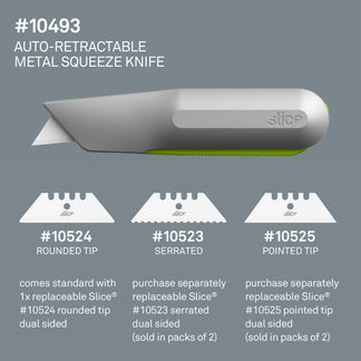 Slice Auto-Retractable Metal Squeeze Knife | Safety Knives & Cutters ...