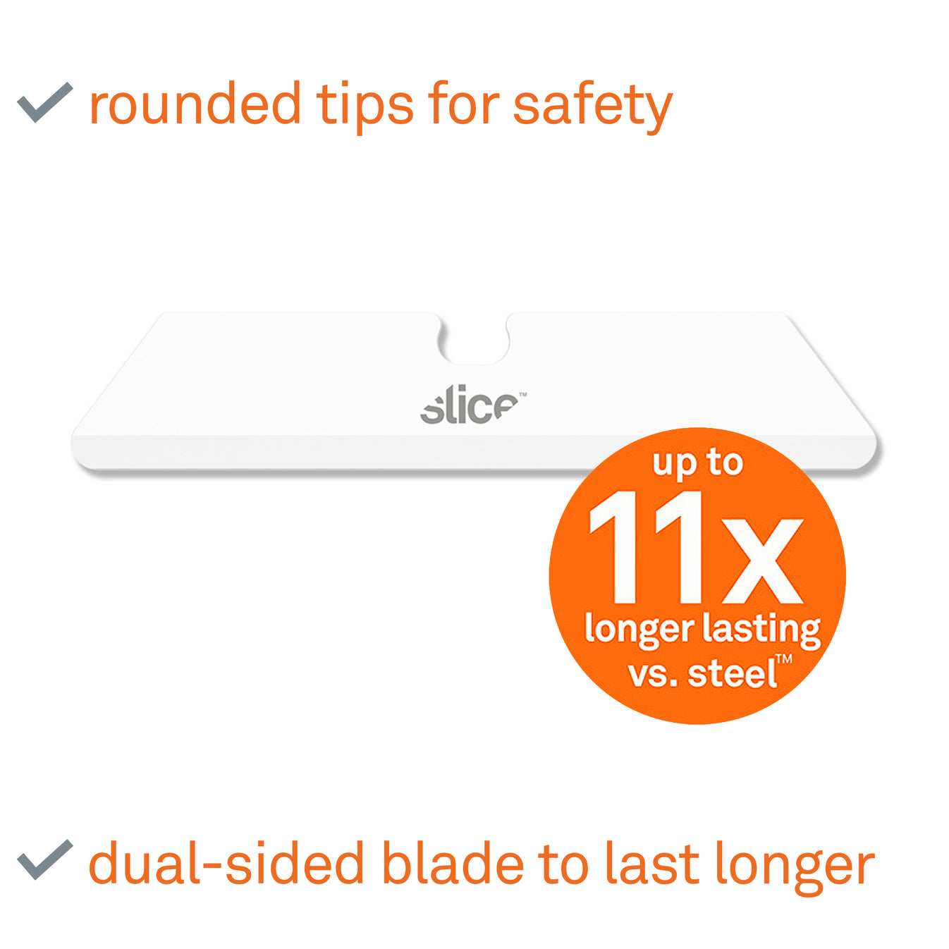 Slice Ceramic Utility Knife Blades (Rounded Tip) | Dalton Safety ...