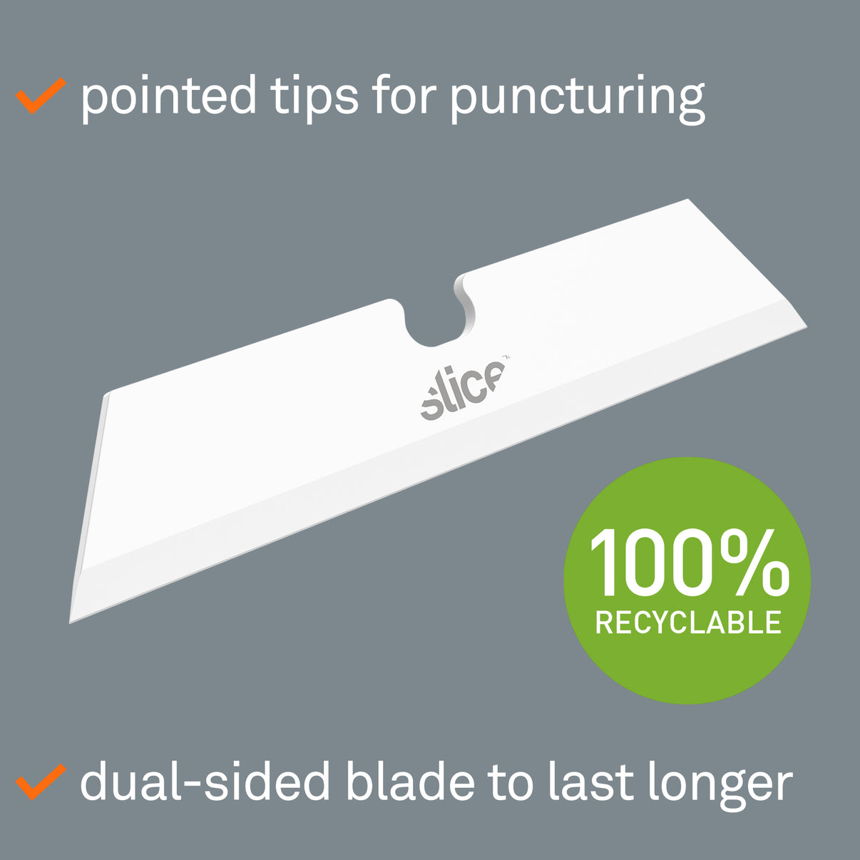 Slice Ceramic Utility Knife Blades (Pointed Tip) | Dalton Safety ...